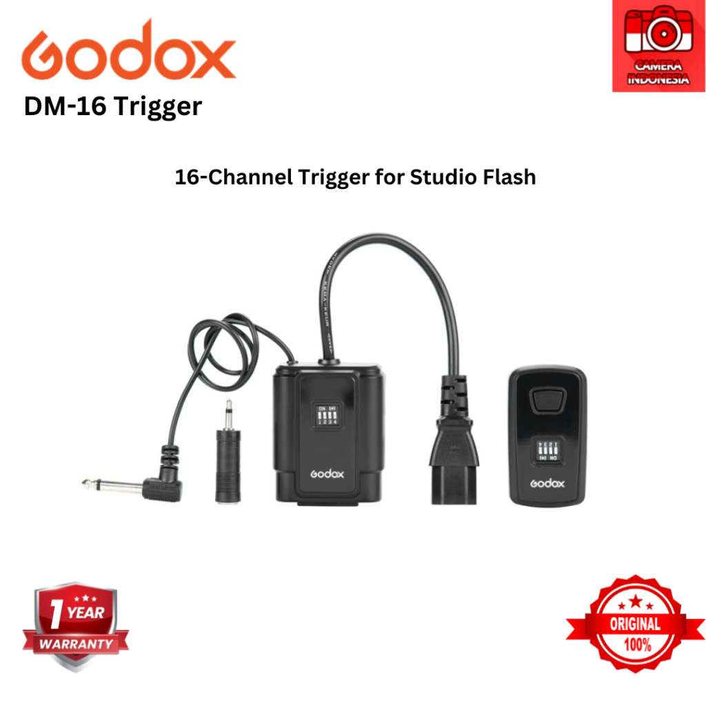 Jual Godox DM-16 Trigger for Studio Flash 16-Channel Lampu Studio DM16 | Shopee Indonesia