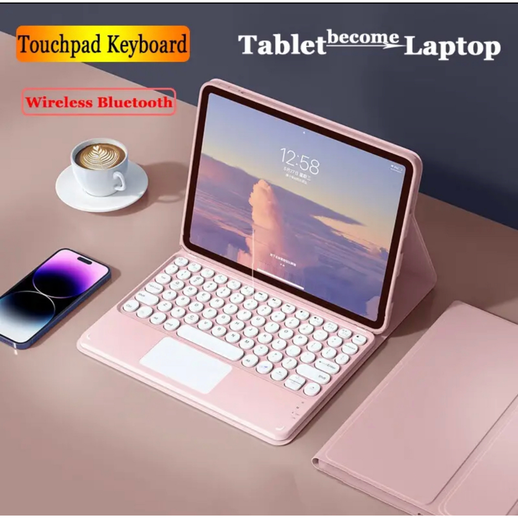 Jual Flip Smart Keyboard Trackpad Touchpad iPad Mini 7 A17 Pro 2024 ...