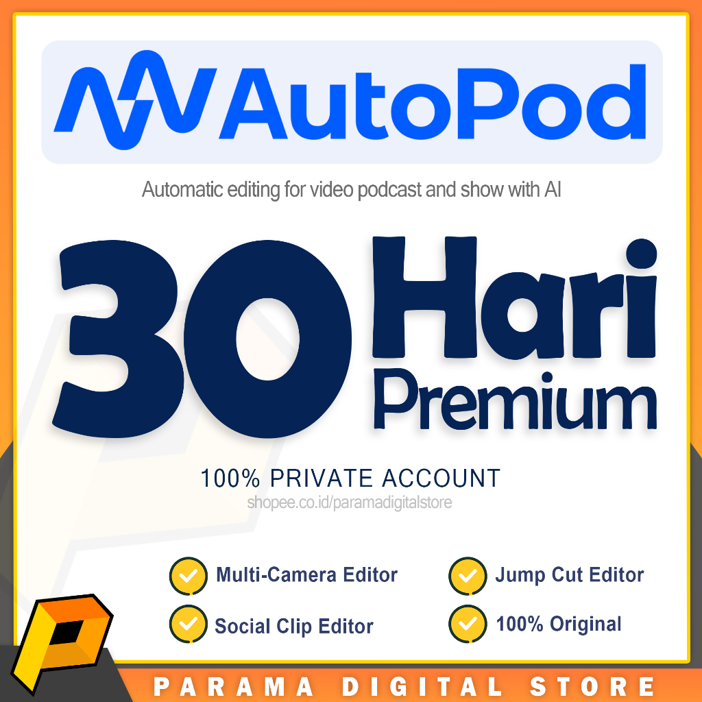 Jual AUTOPOD AI EDITING | LICENSE | 1 BULAN | BERGARANSI | Shopee Indonesia