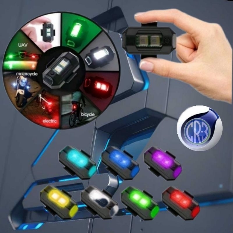 Jual LAMPU LED STROBE /LAMPU LED KEDIP PESAWAT/MOTORCYCLE/DRONE 7 WARNA ...
