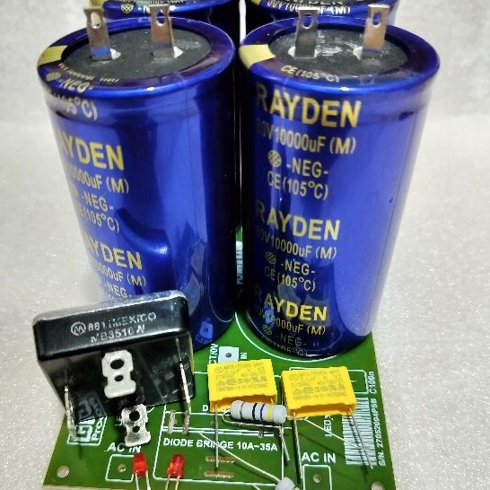 Jual Satu set Kit Psu isi 4 Elco 10.000uf 80volt rayden Siap pake ...