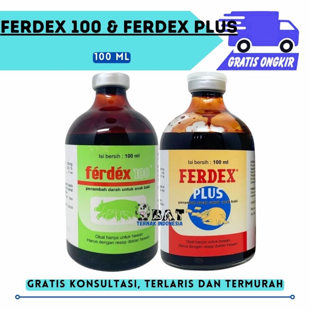 Jual FERDEX 100 ml & FERDEX PLUS 100 ml - Penambah Darah Anak Babi Zat ...