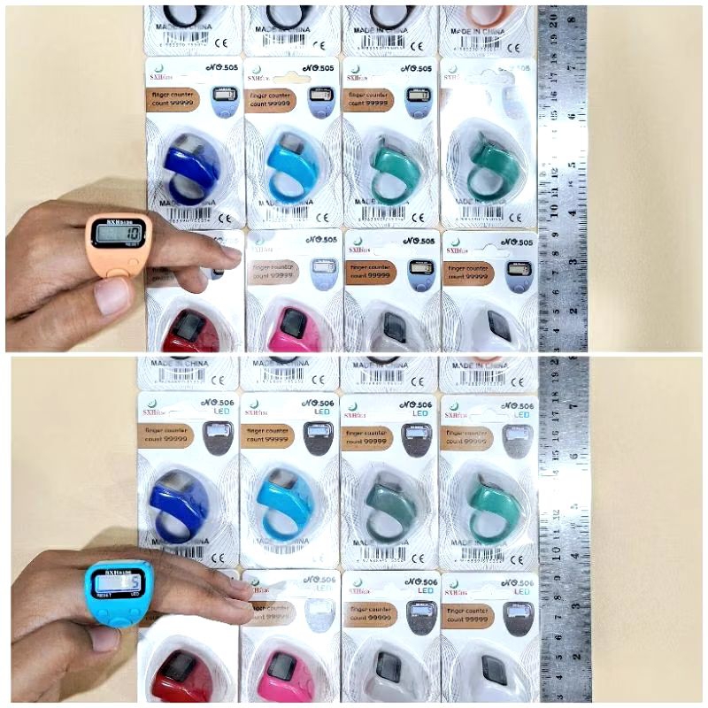 Jual Tasbih Digital Mini Cincin LCD / LED Finger Counter Macam-Macam ...