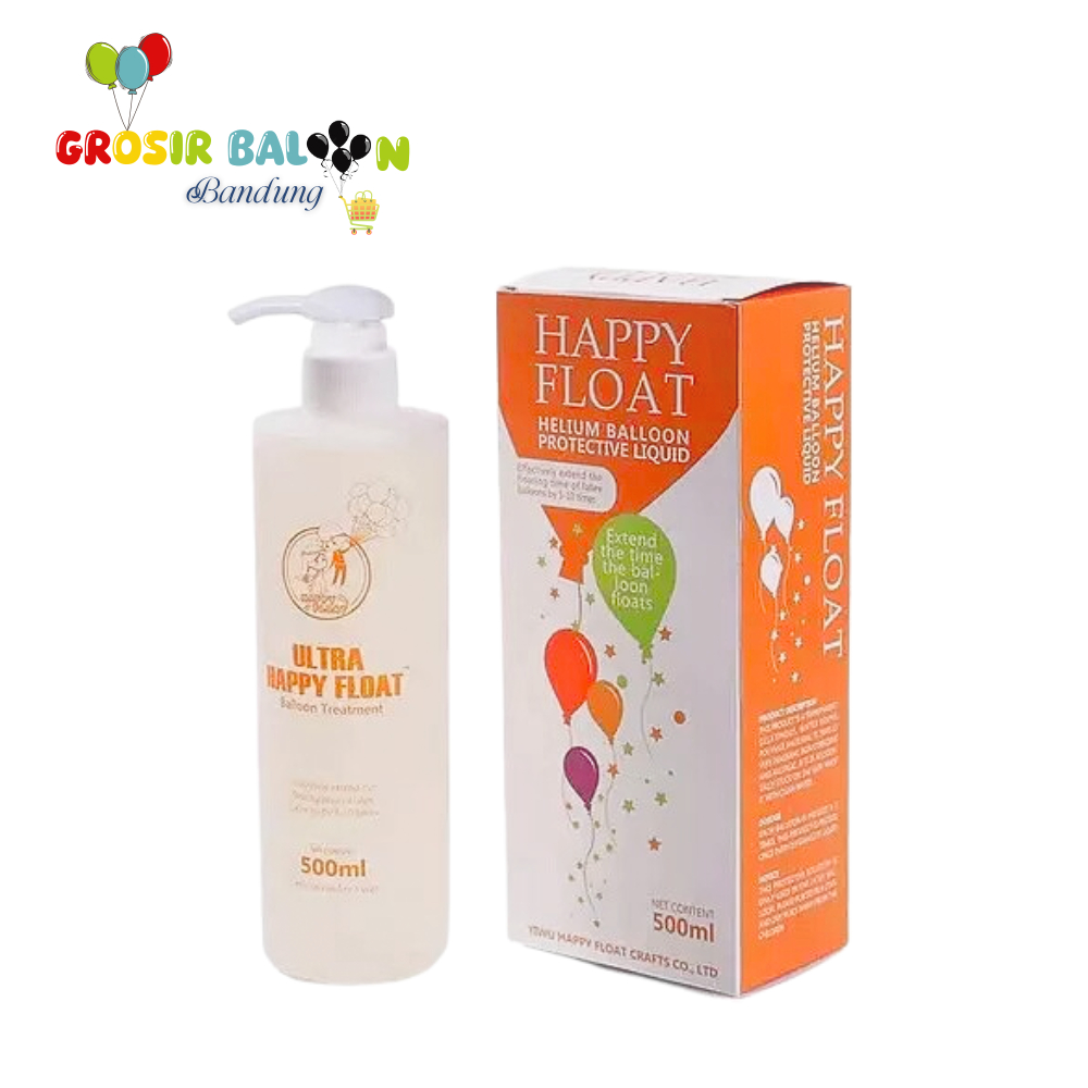 Jual Happy Float 500 ml Cairan Gel Pengawet Balon Gas Latex Helium | Shopee Indonesia