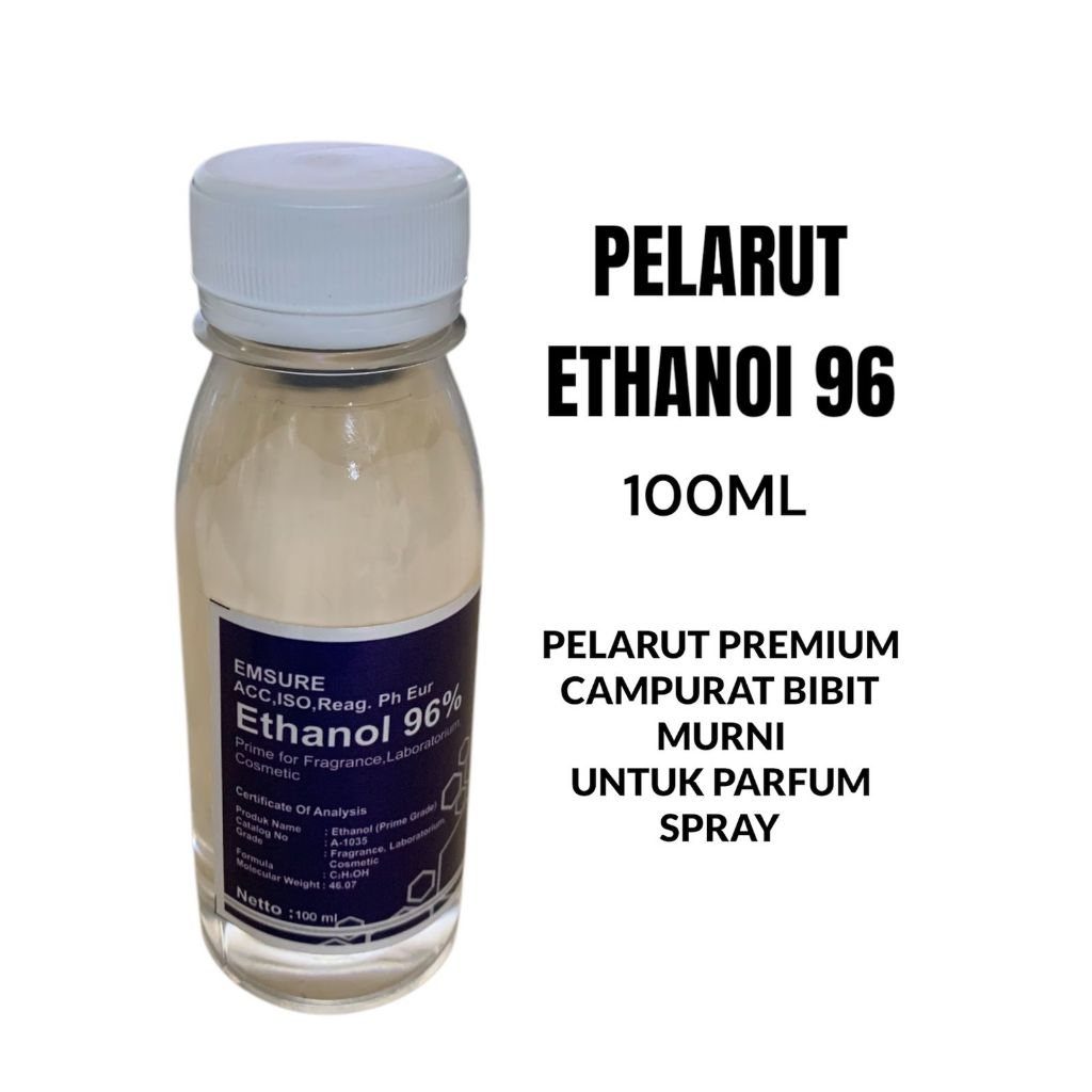 Jual (100ML ETHANOL 96)PELARUT BIBIT MURNI UNTUK CAMPURAN PARFUM SPRAY | Shopee Indonesia