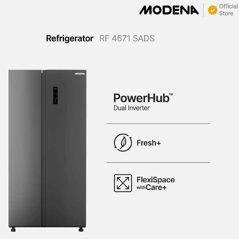 Jual MODENA Refrigerator Side by Side - RF 4671 SADS | Shopee Indonesia
