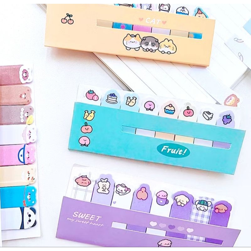Jual Sticky Note Karakter 8IN1 || Tempelan Kertas Catatan 120 Lembar ...