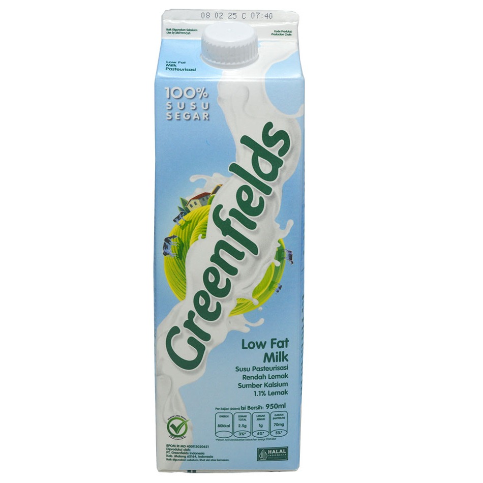 Jual (INSTANT) GREENFIELDS FRESH MILK LOW FAT | Shopee Indonesia