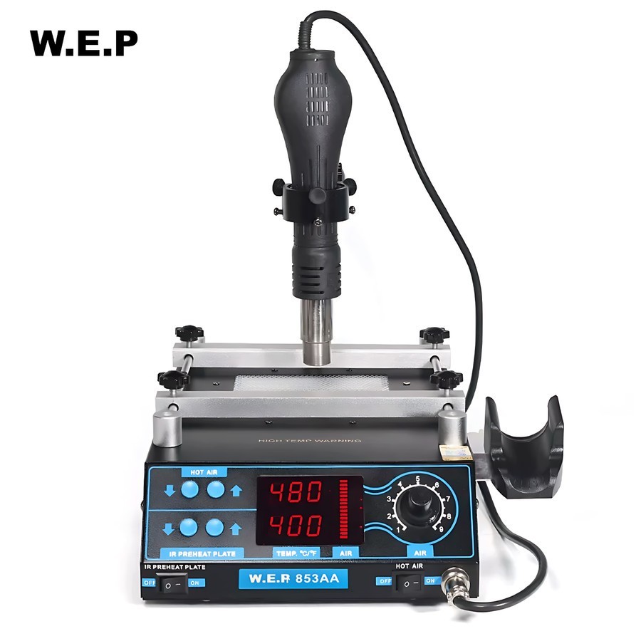 Jual WEP 2 in 1 digital SMD infrared Preheater Rework 853AA Hitam ...