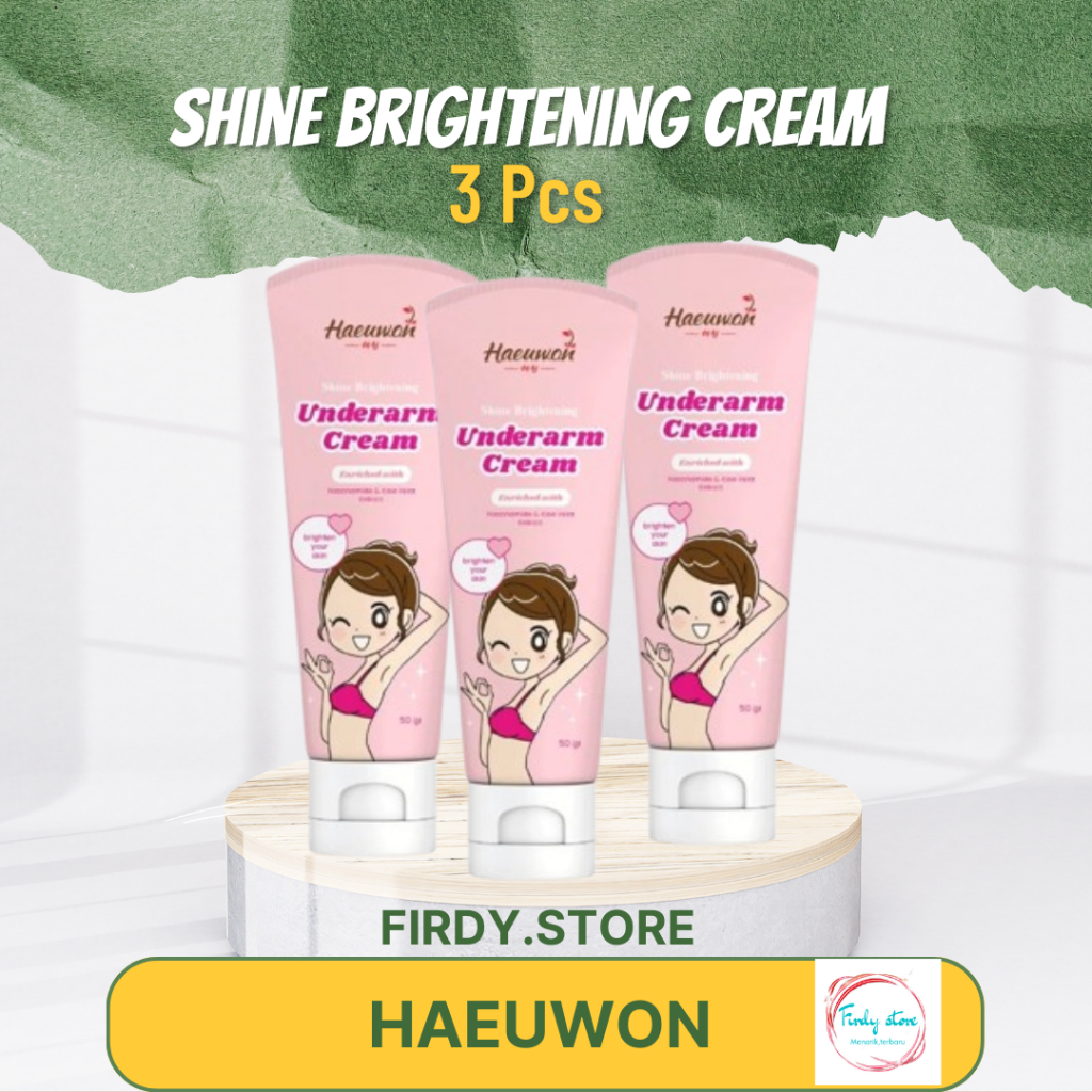 Jual Haeuwon Bundling 3pcs Shine Brightening Axxilary Underarm Cream ...