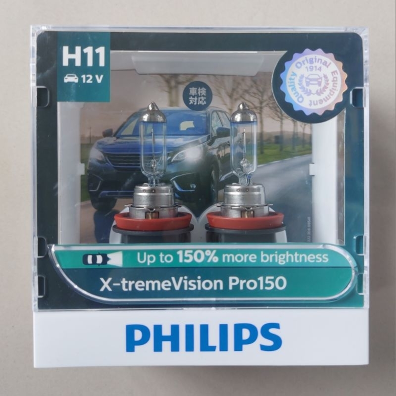 Jual Lampu PHILIPS H11 Xtreme X-treme Vision Pro 150 12V 55 Watt Original | Shopee Indonesia