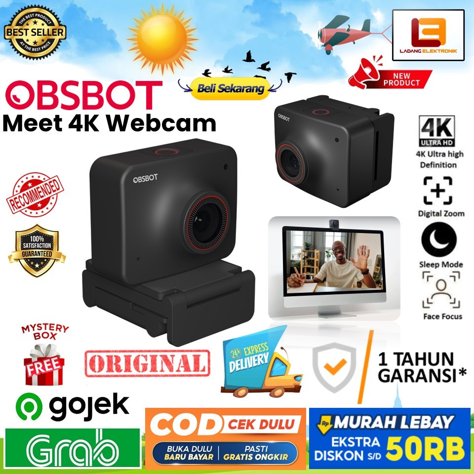 Jual OBSBOT Meet 4K AI-Powered 4K Webcam Auto Framing PC | Shopee Indonesia
