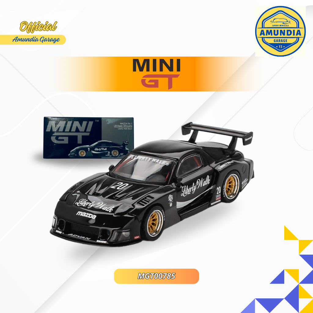 Jual Mini GT Mazda RX7 LB Super Silhouette Liberty Walk Black | Shopee ...