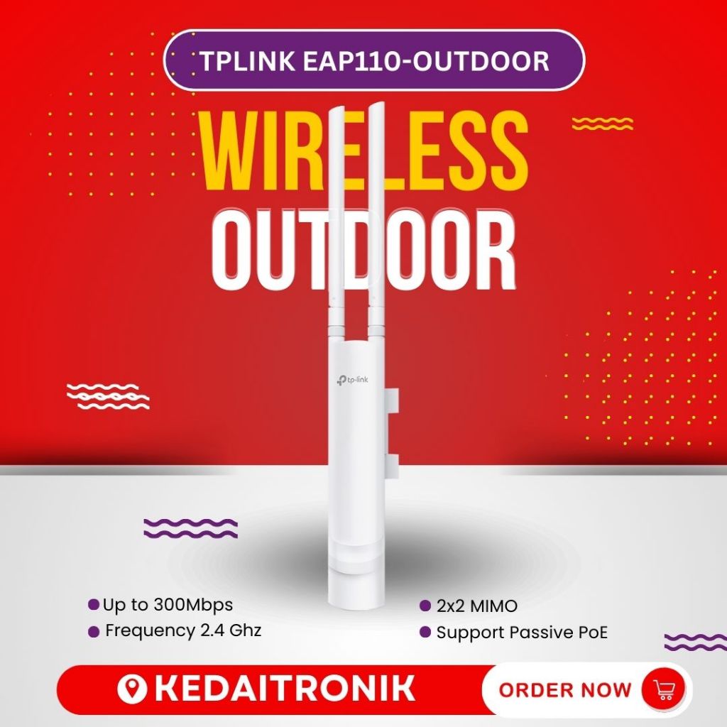 Jual NEW TPLink EAP110 Outdoor 300Mbps Wireless N Outdoor Access Point ...