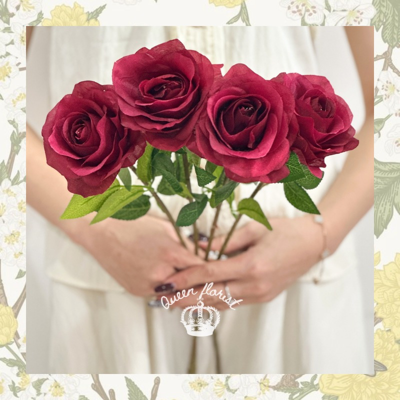 Jual ROSE X1 SINGLE ROSE SILK Bunga Mawar Rose Paris Kombinasi x11 ...