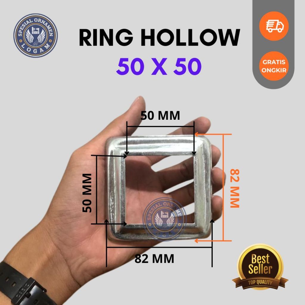 Jual Ring hollow 50x50 mm Besar besi plat tapak hollow minimalis ...
