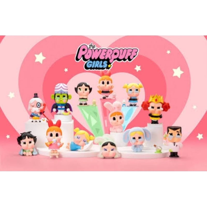 Jual Original Popmart Crybaby Powerpuff girls PPG bunny blossom bubbles ...