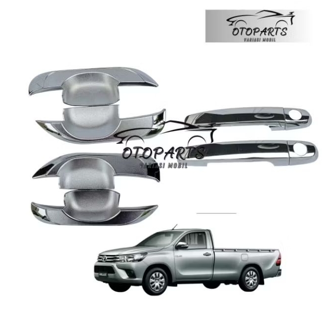 Jual PAKET COVER OUTER HANDLE MOBIL HILUX TAHUN 2004-2015 SINGLE CABIN ...