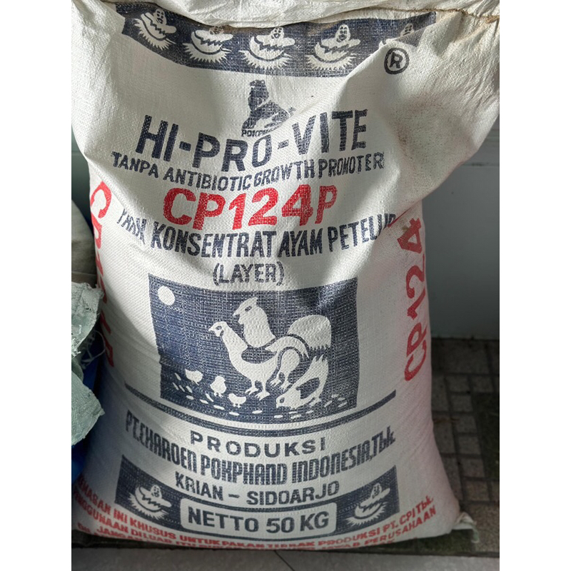 Jual Pakan Konsentrat Ayam Petelur CP 124 P (Layer) - POKPHAND - 500GR ...