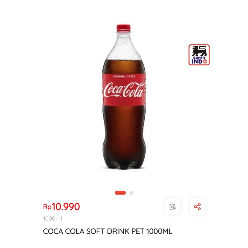 Jual 1 LITER COCA COLA | Shopee Indonesia