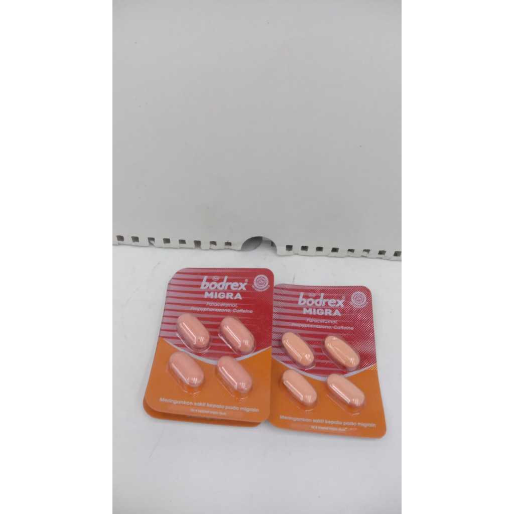 Jual BODREX MIGRA STRIP ISI 4 TABLET | Shopee Indonesia