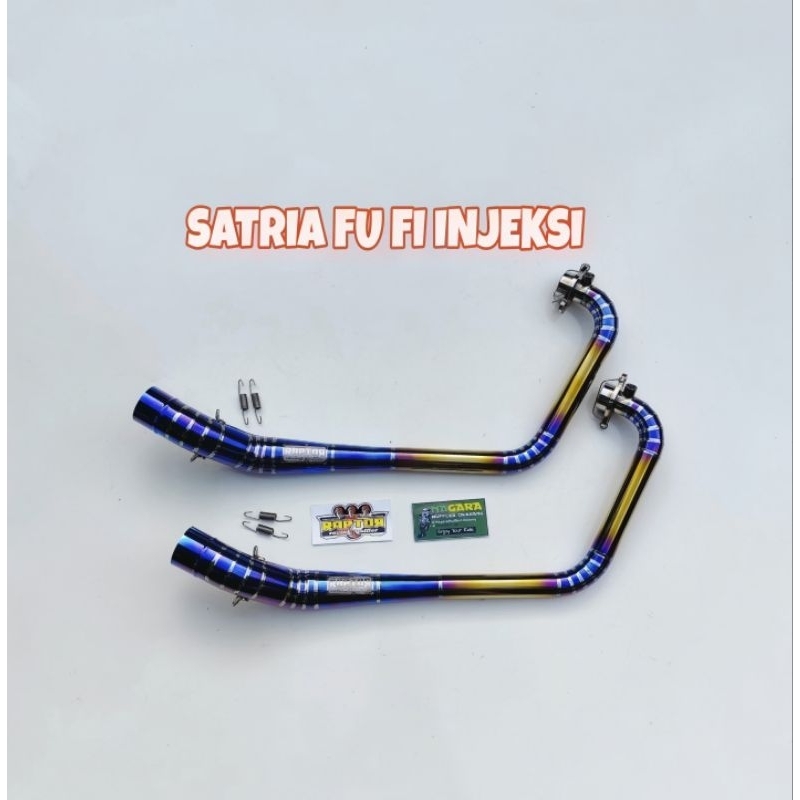 Jual LEHERAN/HEADER BLUE SATRIA FU FI INJEKSI ORIGINAL RAPTOR (STEP ...