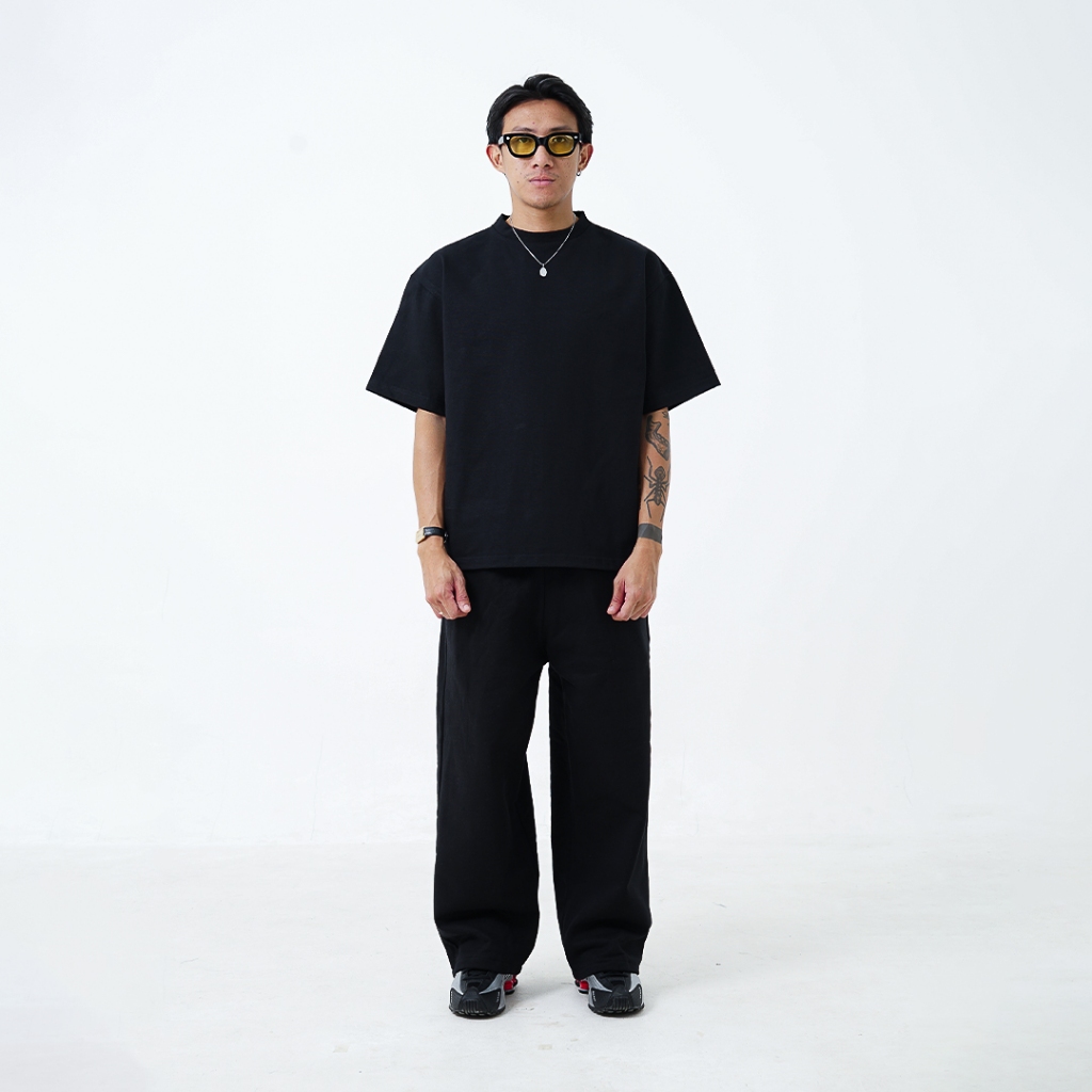 Jual All Around Faded Boxyfit Tshirt Black 235GSM | Shopee Indonesia