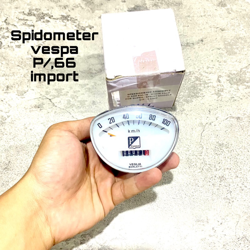 Jual Speedometer Kilometer Vespa Super 66 P/, Sprint Import | Shopee ...