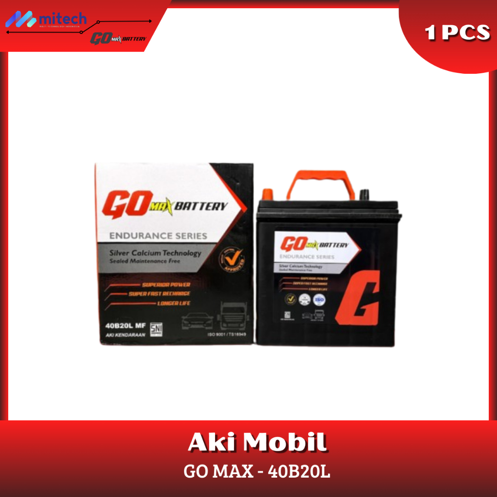 Jual Go Max Battery Aki Kering Mobil NEW LIVINA 40B20L / NS40ZL 12V 40Ah CCA330 | Shopee Indonesia