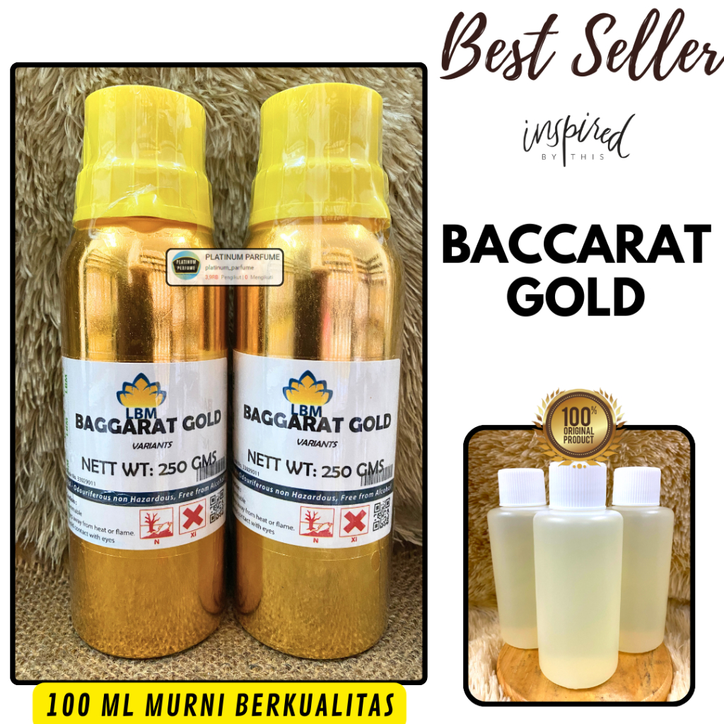 Jual Bibit Parfum BACCARAT GOLD ( 100 ML MURNI ) LBM Fragrance - BACCARAT GOLD ML SEGEL ...