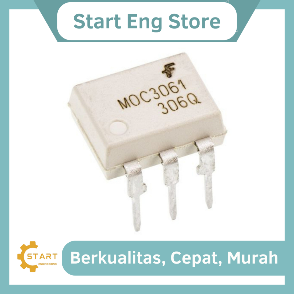 Jual MOC3061 MOC 3061 DIP-6 OPTOCOUPLER OPTOISOLATOR TRIAC | Shopee Indonesia