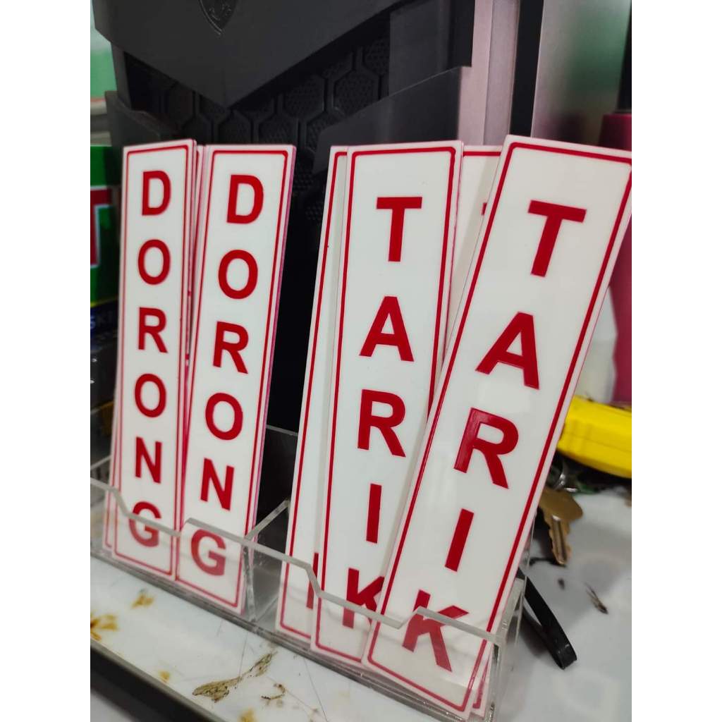 Jual Sign handle pintu tarik dorong geser pintu kaca awas kaca | Shopee ...