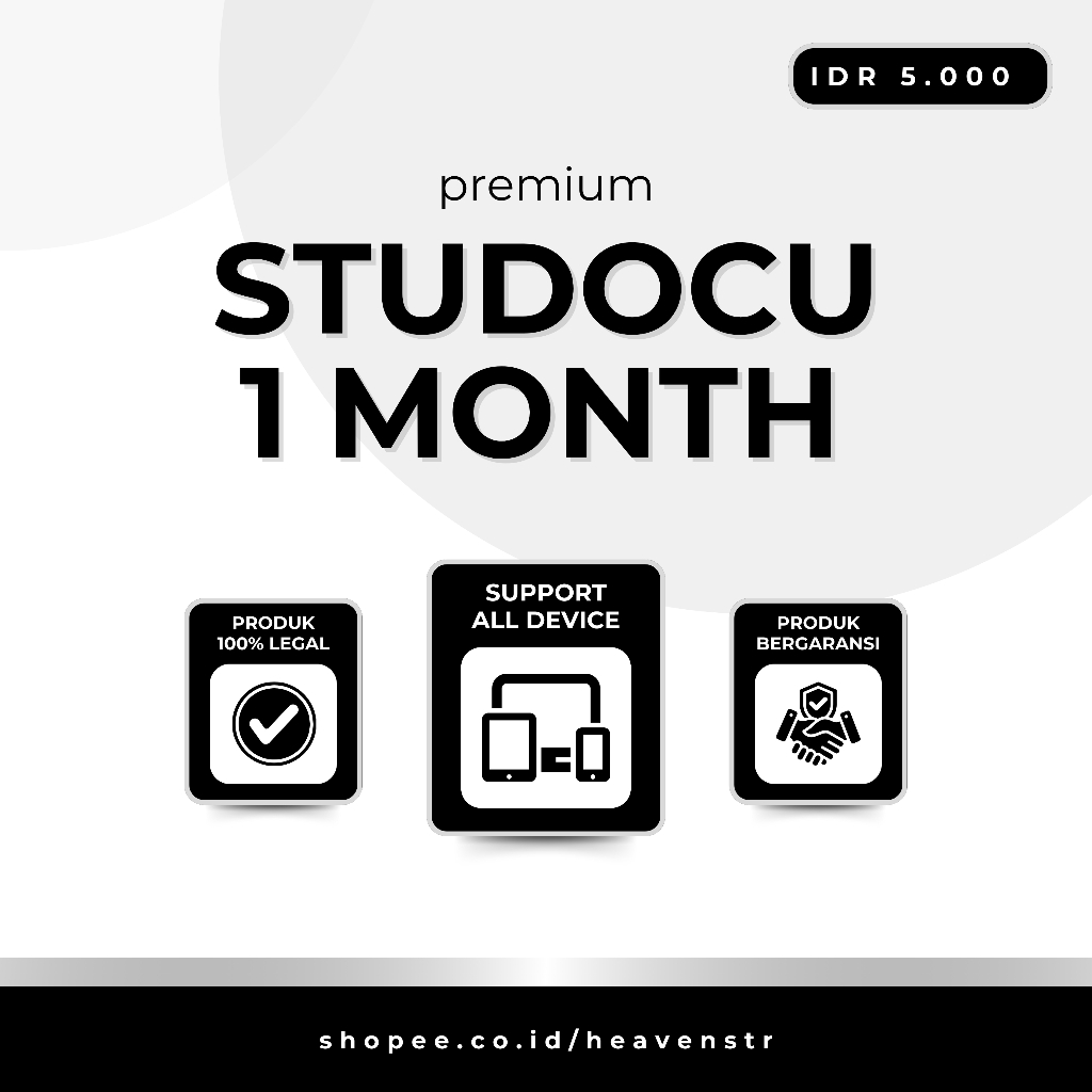 Jual STUDOCU 1 BULAN PREMIUM MURAH KAK | Shopee Indonesia