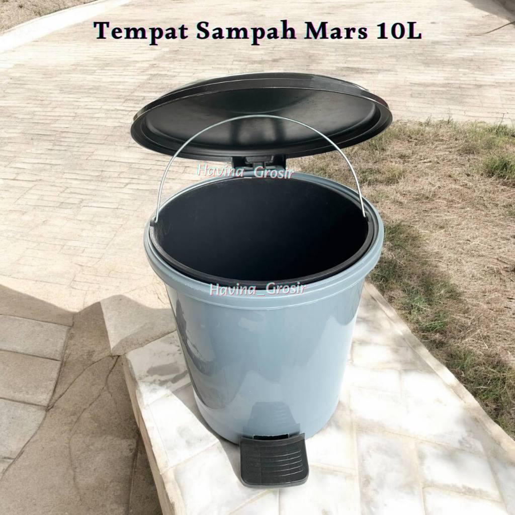 Jual TEMPAT SAMPAH INJAK 10 LITER - Tempat Sampah 10L Dengan Pedal & Ember | Shopee Indonesia