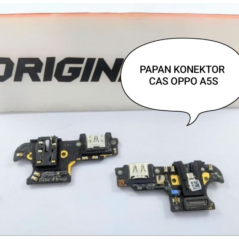 Jual PAPAN KONEKTOR CAS OPPO A5S UI BOARD CHARGER ORIGINAL PLUS IC PLUG IN MIC | Shopee Indonesia