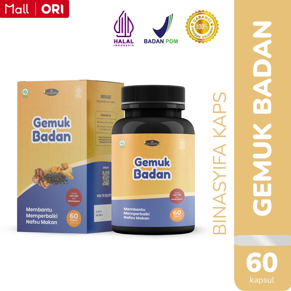 Jual BINASYIFA Gemuk Badan Suplemen Kesehatan Penambah Nafsu Makan dan ...