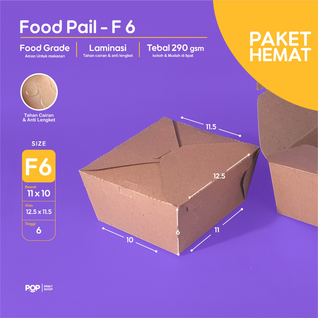 Jual Paket Hemat | Food Pail Rice Box | Laminasi Anti Air | Tebal ...