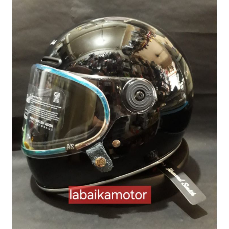 Jual HELM TRACKER HOWARD SMITH SOLID-helm full face CLASIC | Shopee ...