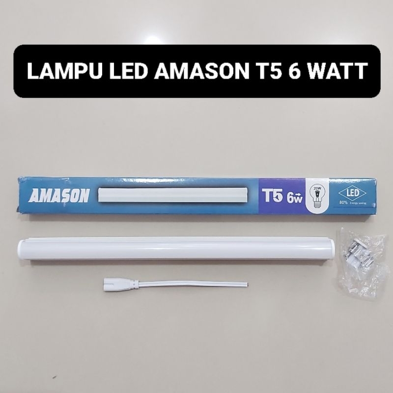 Jual AMASON Lampu LED T5 Showcase Kulkas 6 Watt 30 Cm Putih Neon ...