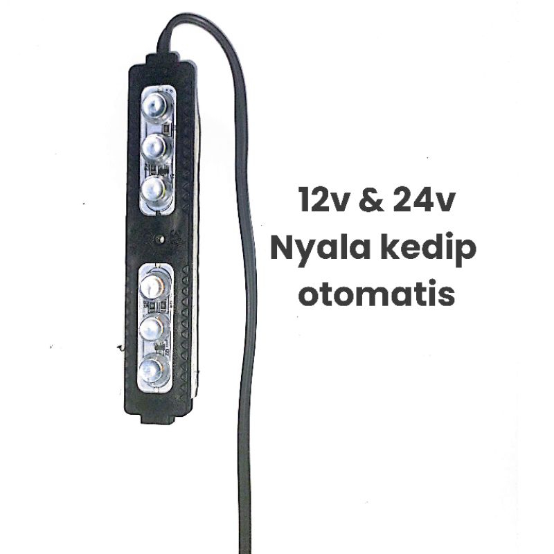 Jual lampu LED variasi kolong plasma flash kedip otomatis LED 6 mata 12 volt 24 volt lampu ...
