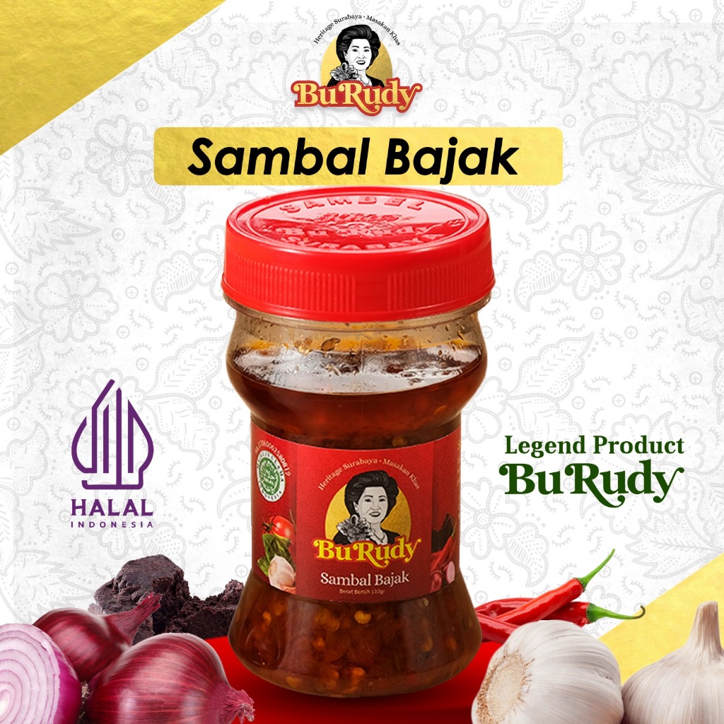Jual Sambal Bajak Bu Rudy Asli Kemasan Botol 110gr – Oleh-Oleh ...