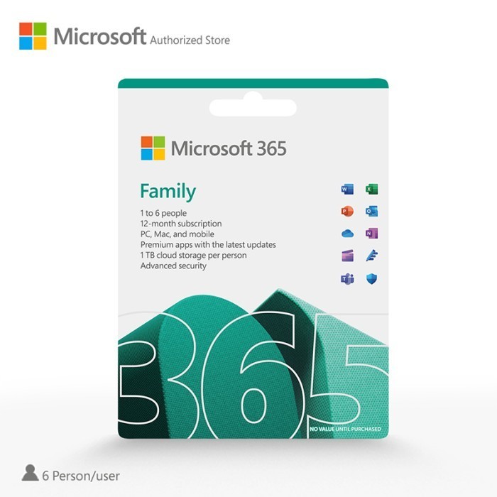 Jual Microsoft 365 Family Subscription - POSA Card | Shopee Indonesia