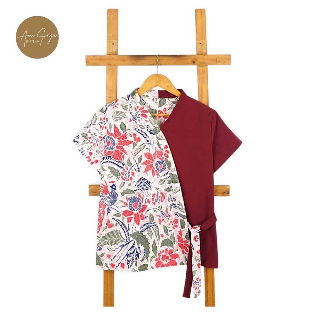 Jual Kei Women Top Annesurya 2271024/Blus/Atasan Batik Katun | Shopee ...
