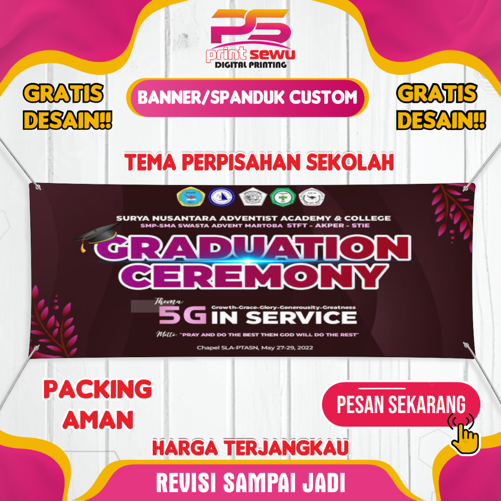 Jual CETAK BANNER/SPANDUK UNTUK ACARA PERPISAHAN SEKOLAH | BANNER ...