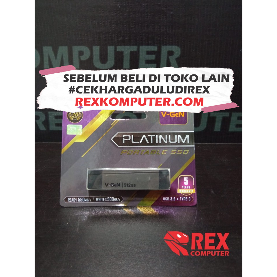 Jual SSD PORTABLE VGEN 512GB USB 3.0 & TYPE C | Shopee Indonesia