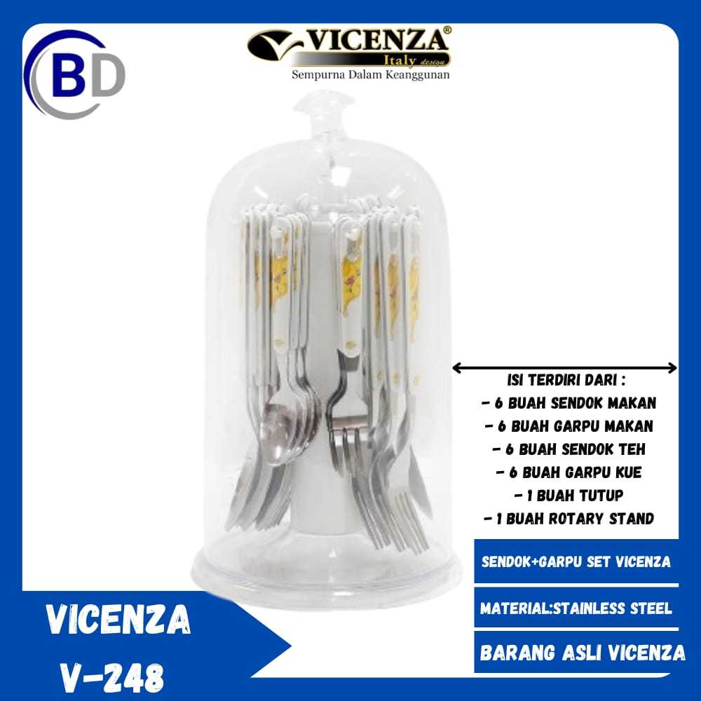 Jual Sendok Set Vicenza V-248 Sendok + Garpu | Shopee Indonesia