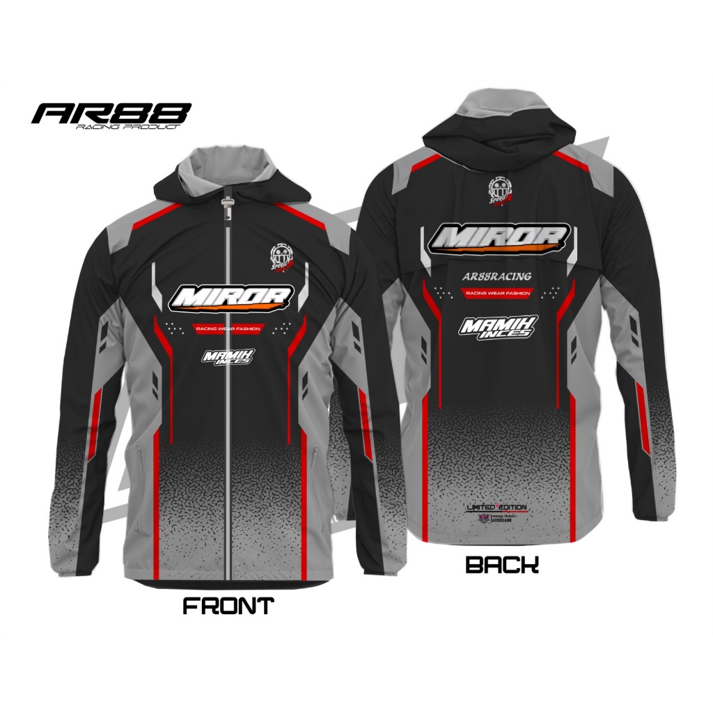 Jual JAKET COSTUM RACING taslan/parasut FREE DESAIN | Shopee Indonesia