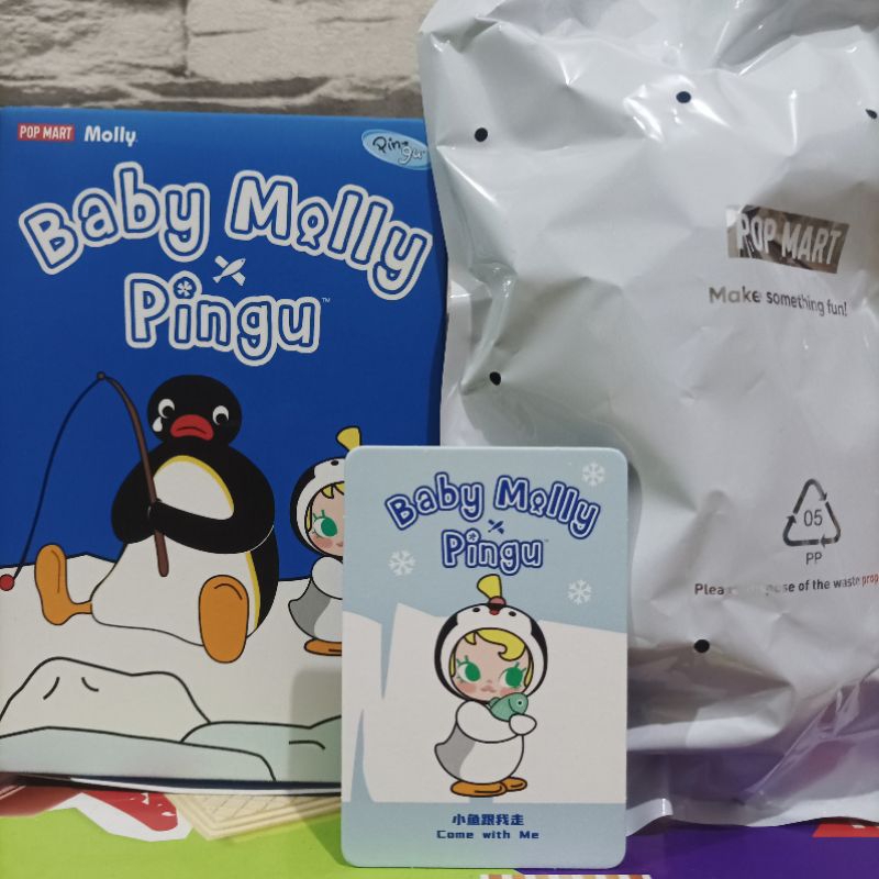 Jual POP MART Baby Molly x Pingu Happy Fishing Series - Vinyl Plush ...
