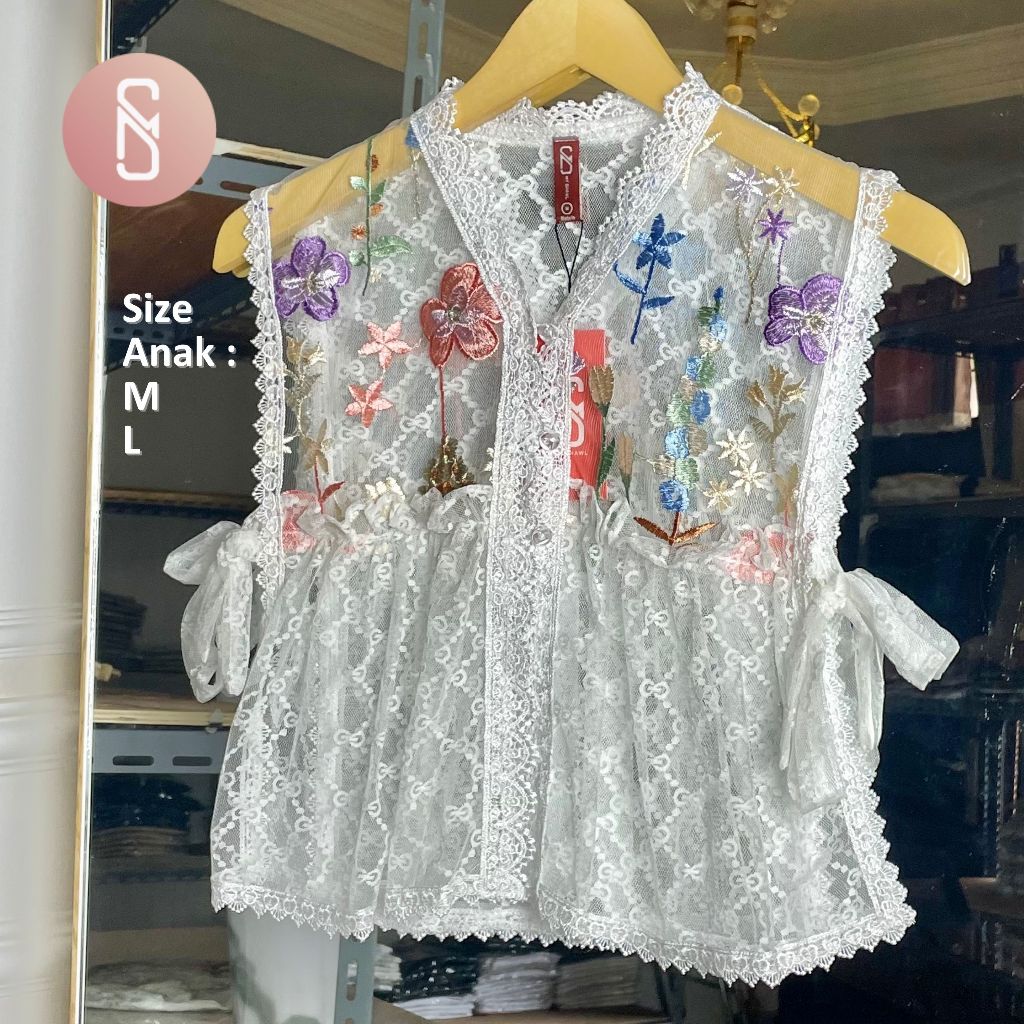 Jual Myshawl Grecia Outer Anak Gamis Jumbo Tille Motif Kasual Kondangan ...