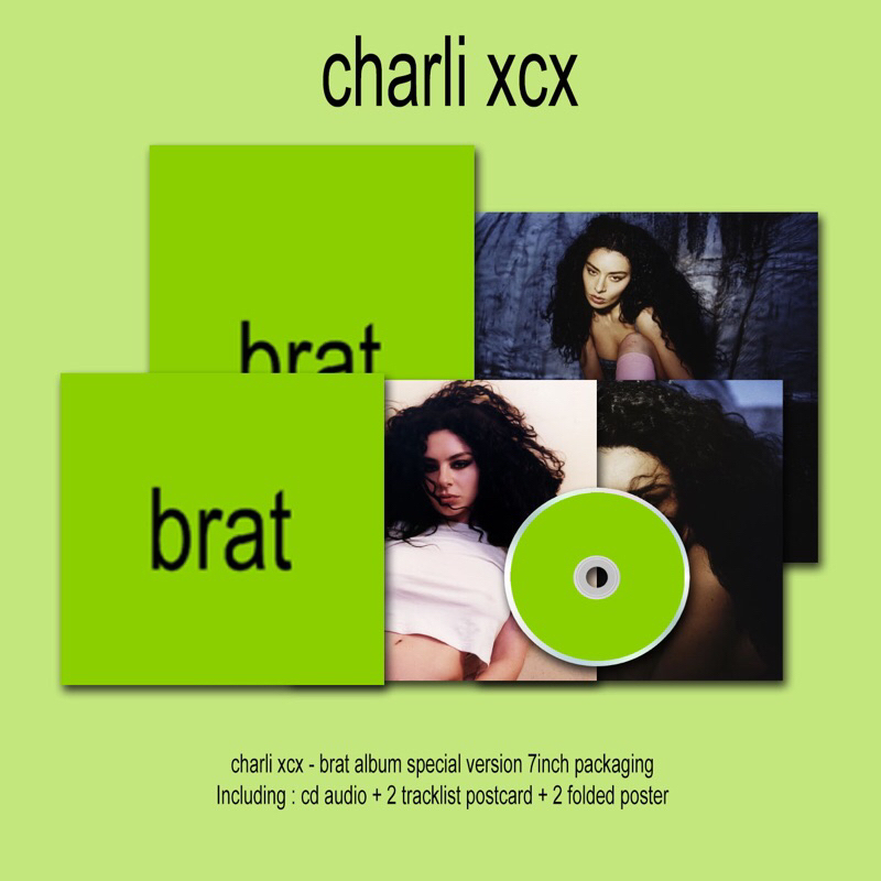 Jual CD 7INCH CHARLI XCX - BRAT SPECIAL EDITION 7INCH PACKAGE ALBUM | Shopee Indonesia